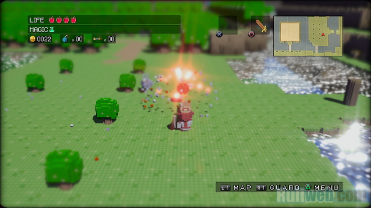 '3D 도트 게임 히어로', 플레이 동영상