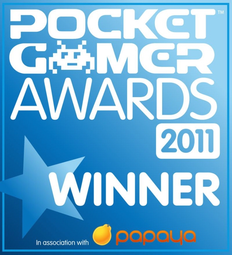 케이브 '도돈파치 대부활', The Pocket Gamer Awards 2011 수상