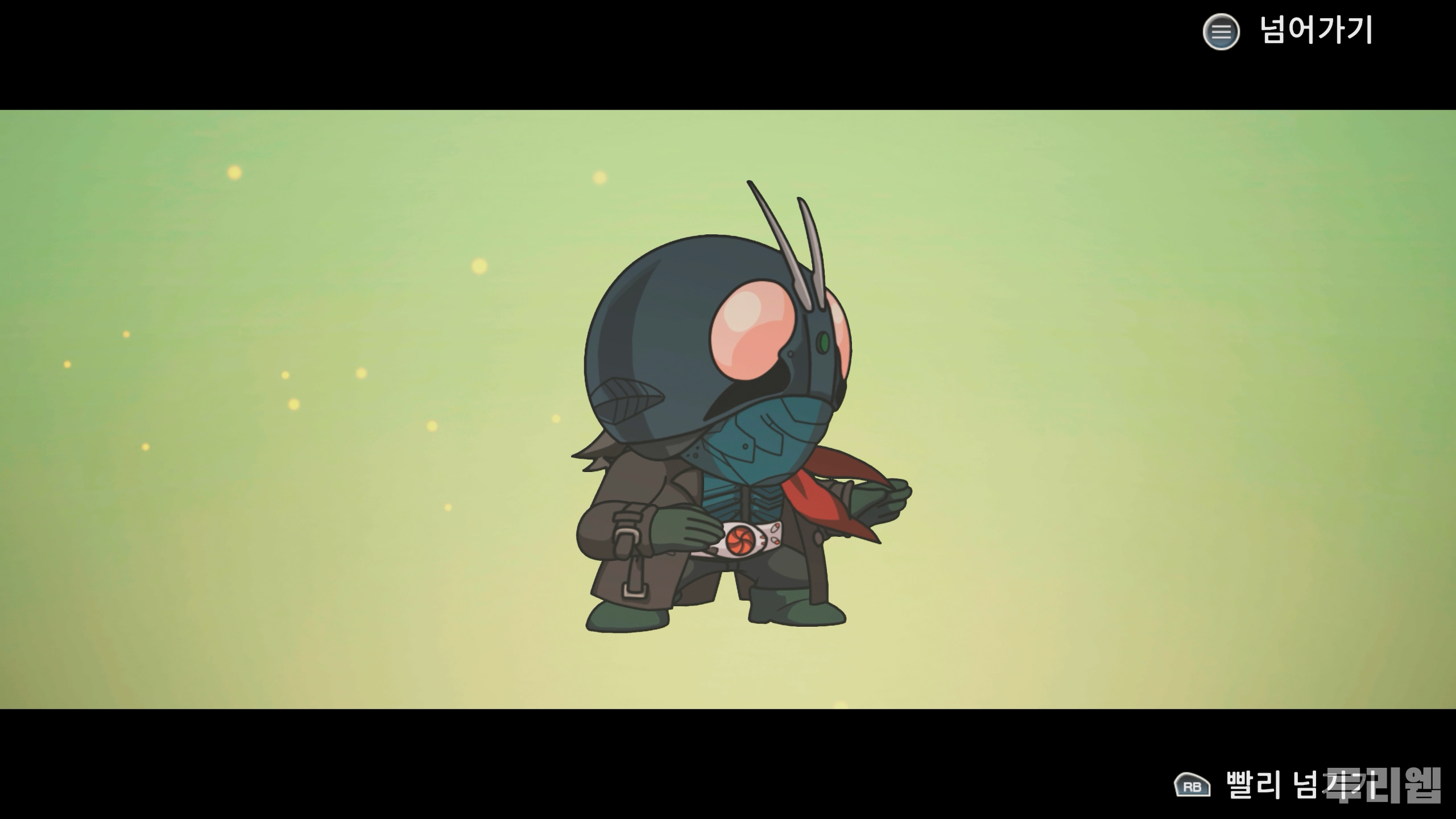 'SD 신 가면라이더 난무' 한국어판 플레이 동영상